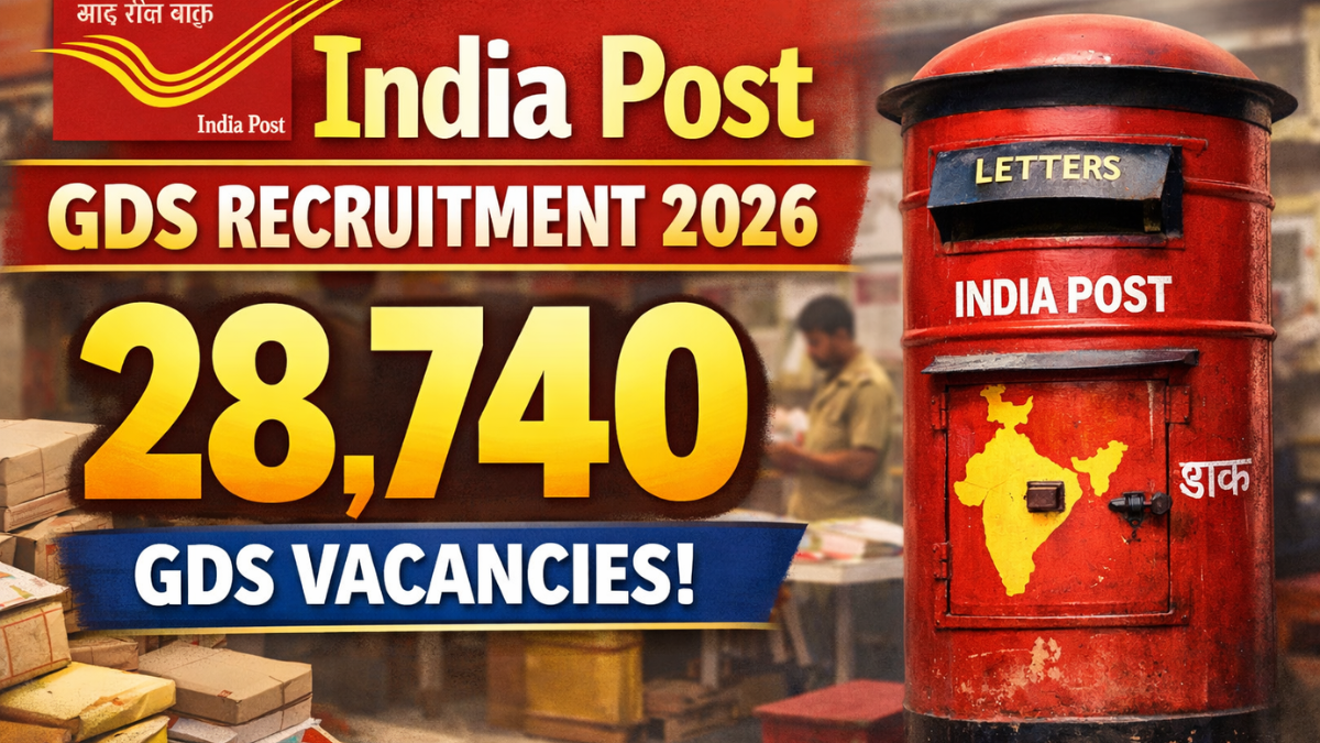 India Post GDS Recruitment 2026 | Apply Online for 28740 Gramin Dak ...